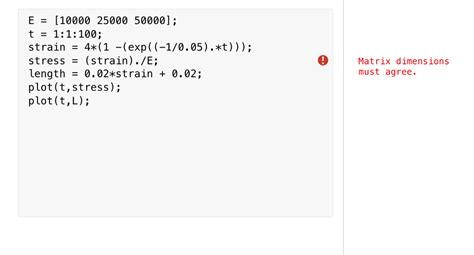 Solved I Need Simple MatLab Help What Is Wrong With My Chegg