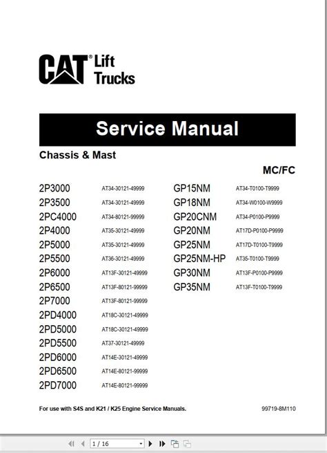 Caterpillar 2pd6000 Service Manual
