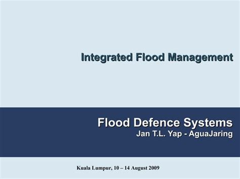 Flood Defence Systems 97 Ppt