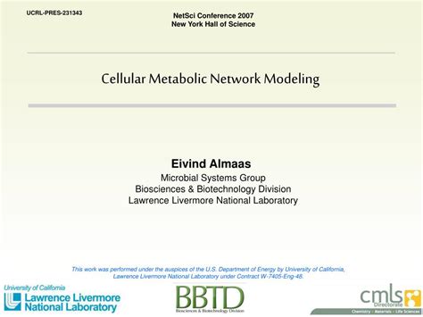 Ppt Cellular Metabolic Network Modeling Powerpoint Presentation Free