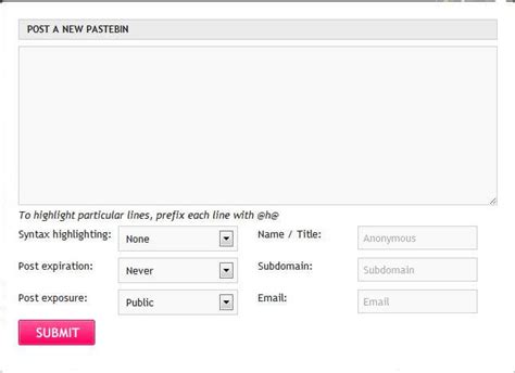 Use To Share Your Code Or Result Set
