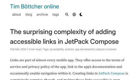 The Surprising Complexity Of Adding Accessible Links In Jetpack Compose