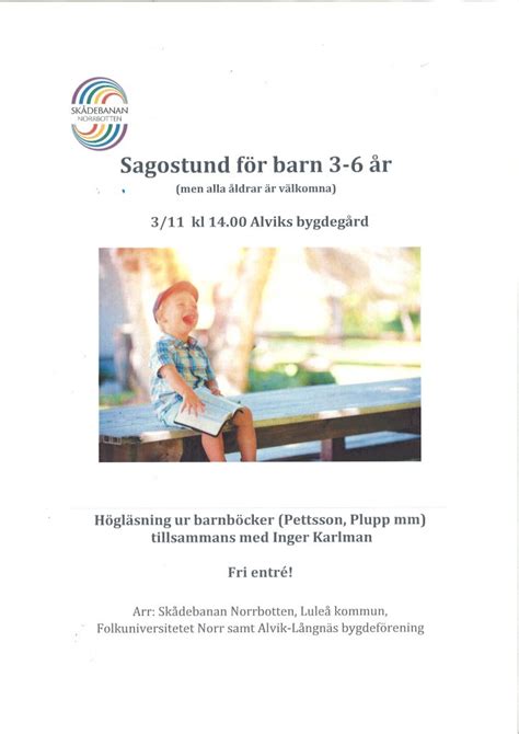 Sagoläsning I Alvik 3 Nov