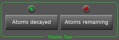 Manual Radioactive Decay Simulator
