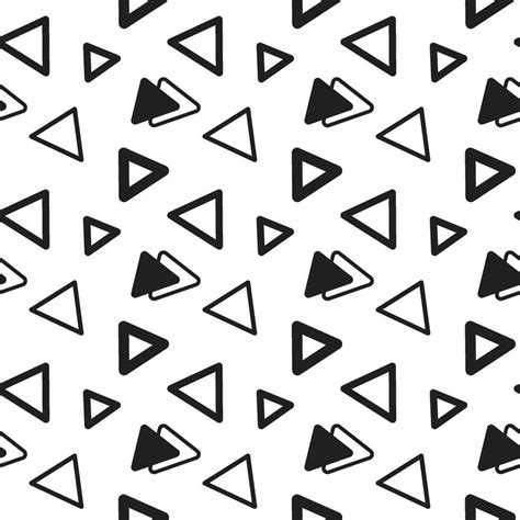 Abstract Triangle Pattern Seamless Monochrome 59014154 Vector Art At