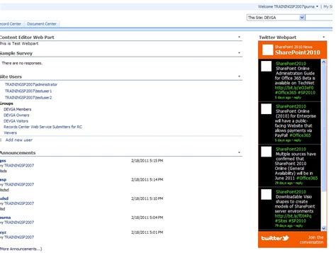 Purnas More Sharepoints Twitter In Sharepoint Cewp