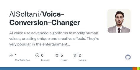 GitHub AISoltani Voice Conversion Changer AI Voice Use Advanced Algorithms To Modify Human