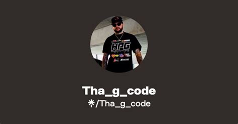 Tha G Code Instagram Facebook Tiktok Linktree