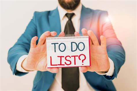 Word Writing Text To Do List Question Business Concept For Series Of Task To Be Done Organized