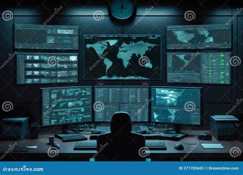 network operations center white royalty free stock image