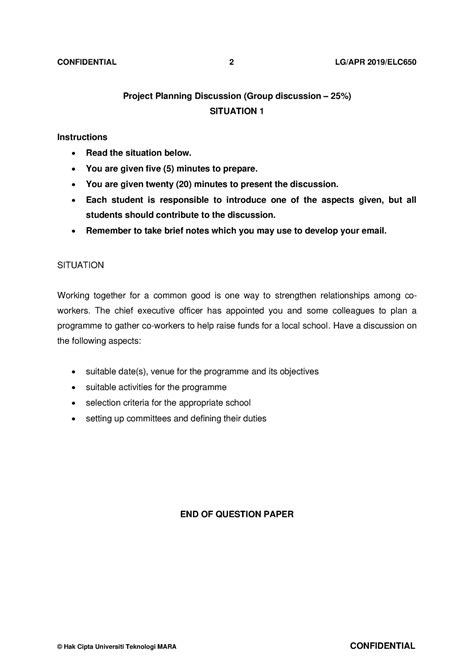 Draft ELC ELC ELC ELC ELC ELC ELC ELC ELC Project Planning Discussion Group Discussion 25