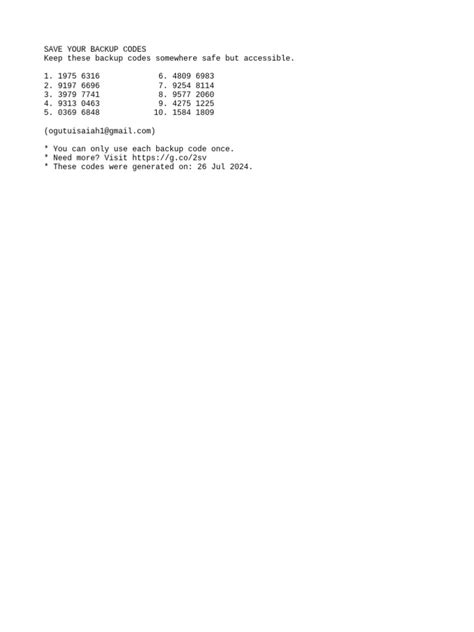 Backup Codes Ogutuisaiah1 Pdf
