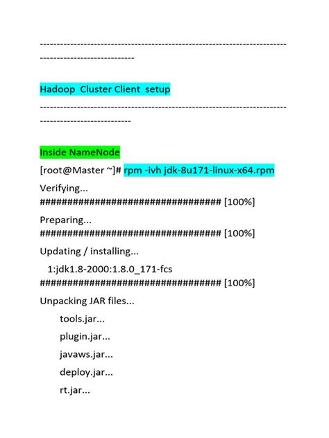 Hadoop Cluster Client Setup Pdf