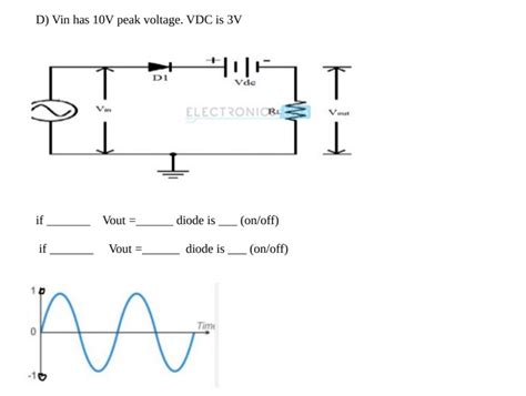 Solved Suppose For The Following Questions That The Diode Chegg