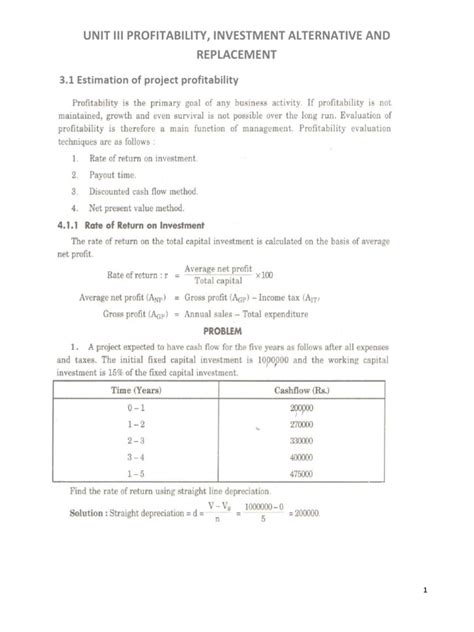 Eco Unit 3 Pdf Sensitivity Analysis Inflation