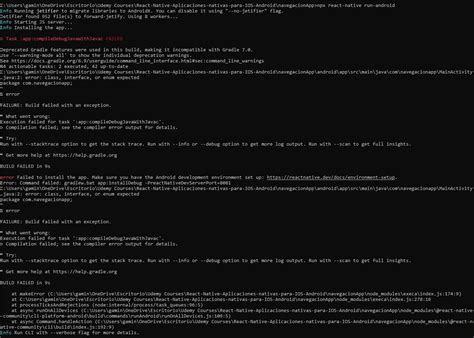 Error When Installing React Navigation Packages In React Native Android