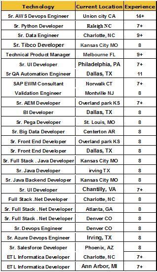 Dataengineer Businesssystemanalyst Fullstackjava Projectmanager