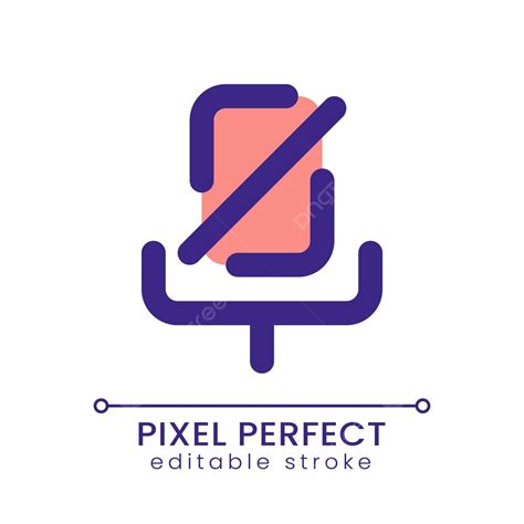 Rgb Ui Icon With Pixelperfect Design For Disabling Microphone Vector Web Vector Phone PNG And