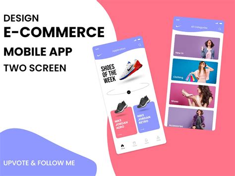 E Commerce Mobile App UI UX Template