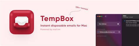 GitHub Devwaseem TempBox Instant Disposable Emails For Mac Powered By Mail Tm