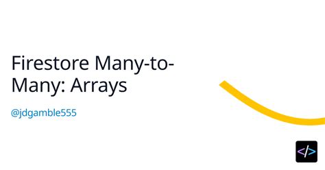 Firestore Many To Many Arrays Codebuild 💻