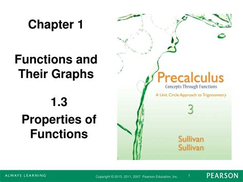 Ppt Chapter 1 Functions And Their Graphs Powerpoint Presentation