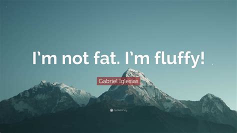 Gabriel Iglesias Quote “im Not Fat Im Fluffy ”