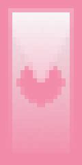 Minecraft Banner Pink Heart Minecraft Banner