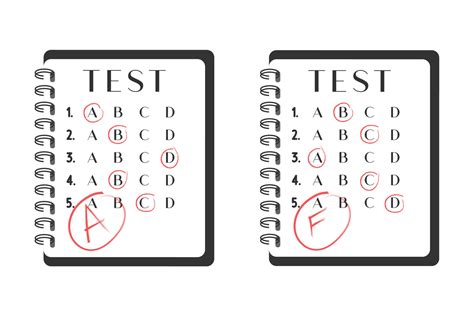 Test Set Good Score Bad Score Vector Illustration 23052609 Vector Art At Vecteezy