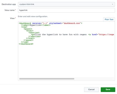 Splunk Views How To Embed Hyperlinks In A Custom App Tekstream Solutions