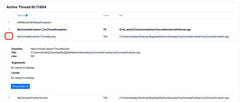 Grouping Crashes Bugsplat