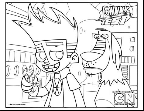 Johnny Test Coloring Pages At Free Printable