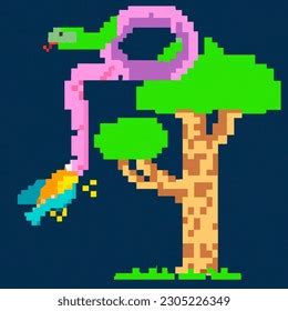 Pixel Art Vector Style Image Python On AI Generated Image 2305226349 Shutterstock
