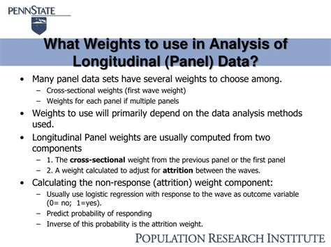 Ppt Using Weights In The Analysis Of Survey Data Powerpoint Presentation Id225630