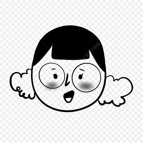 앞머리가있는 만화 일러스트 가족 아바타 얼굴 사진 캐릭터 창의성 영상 Png 일러스트 및 Psd 이미지 무료 다운로드 Pngtree