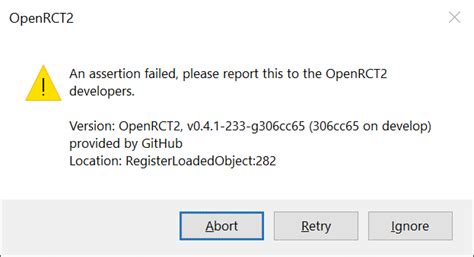 Error When Quitting To Menu · Issue 17938 · Openrct2openrct2 · Github