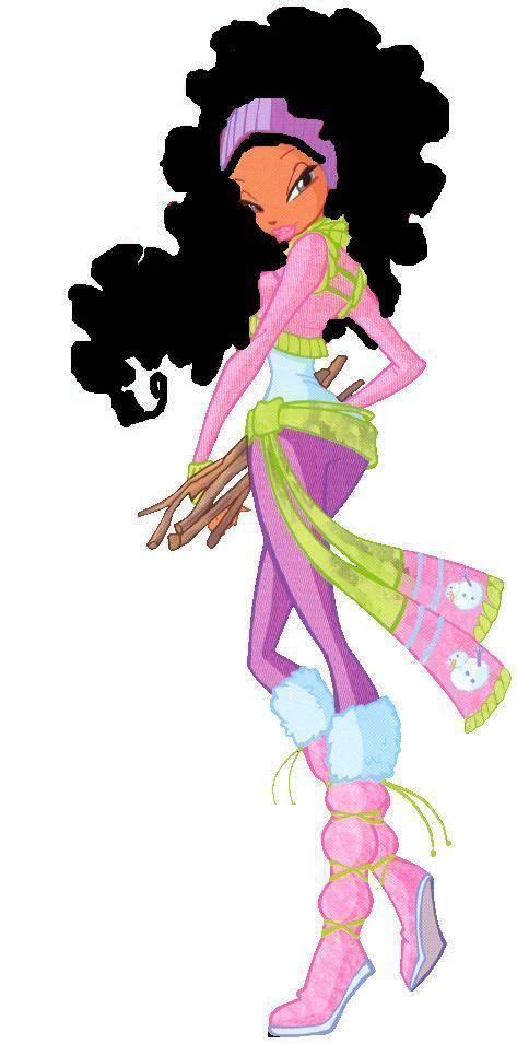 Winx Club Roxy Fan Art Twinx Teine Winx Club Aisha Dark Blue Flowers