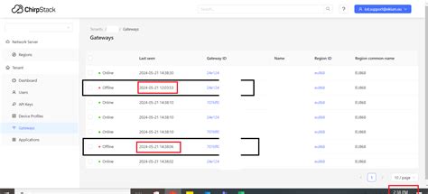 gateway last seen offline gateways chirpstack community forum