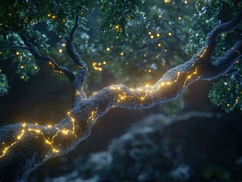 Artistic Rendering Of Brain Neurons Forming Intricate Cognition Pathways Visualized Through A