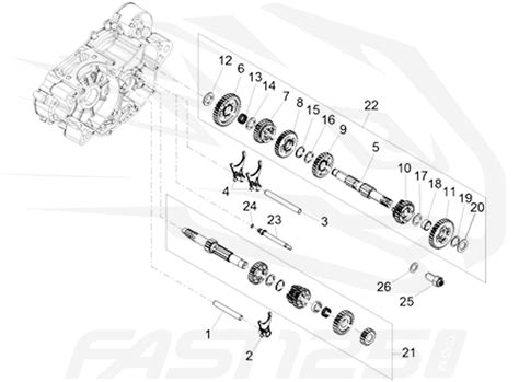 3 Eje De Horquilla Secundaria 125 Aprilia 125 Orcal 125 Fb Mondial
