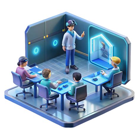 Virtual Collaboration Immersive Training Design 54716116 Png