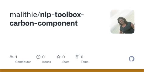 GitHub Malithie Nlp Toolbox Carbon Component