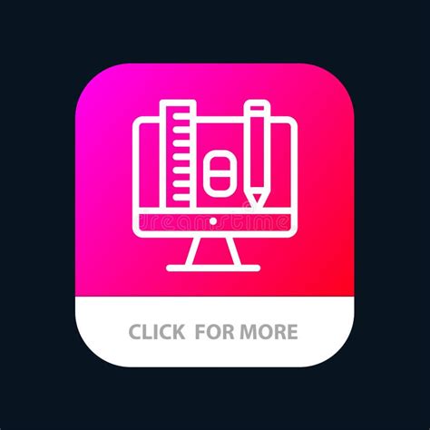 Computer Education Scale Pencil Mobile App Button Android And Ios