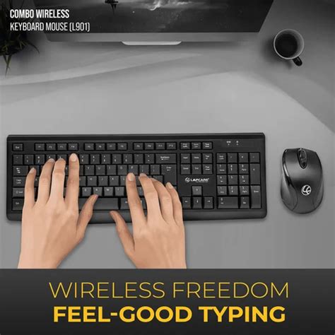 Black Lapcare L901 Wireless Combo Keyboard For Desktop And Laptop Wired At Rs 725 Piece In