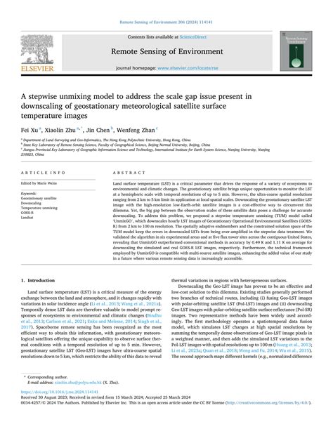 pdf a stepwise unmixing model to address the scale gap issue present