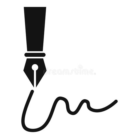 Handwriting Signature Icon Simple Vector Privacy Identity Stock Illustration Illustration Of