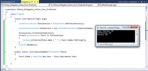 C Apresentando O Delegate Action