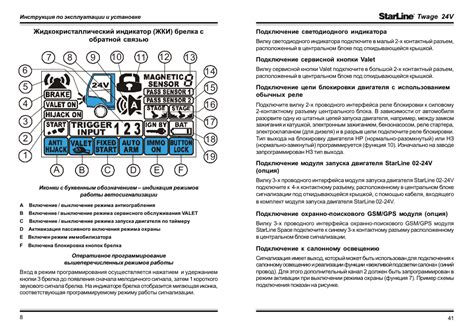 Starline twage a9: инструкция по установке и эксплуатации сигнализации ...