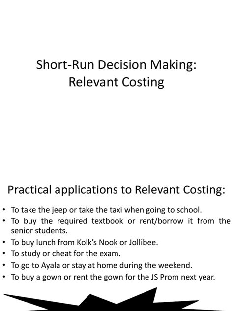 Relevant Cost Analysis Pdf Lease Cost Of Capital