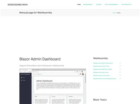 Blazor Dashboard